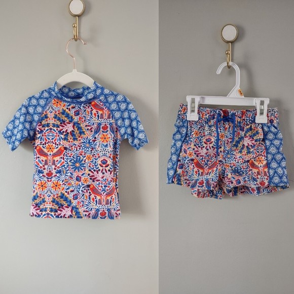 FatFace | Swim | Fatface Bathing Suit Set Girls 23 Years Tropical Rash ...